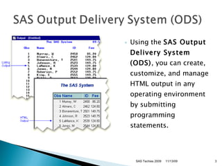 SAS ODS HTML | PPT