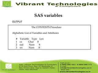 SAS - overview of SAS | PPT