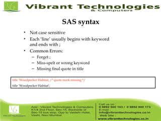 SAS - overview of SAS | PPT