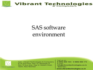 SAS - overview of SAS | PPT