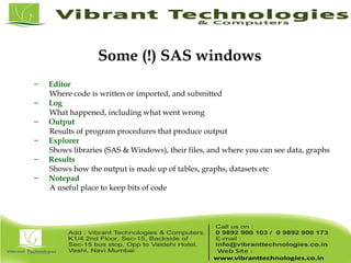 SAS - overview of SAS | PPT