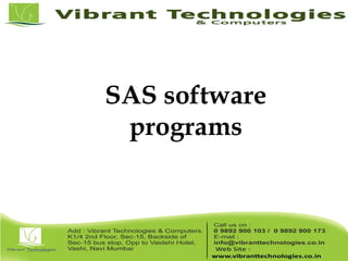 SAS - overview of SAS | PPT