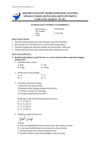 SAS PAI KELAS 6 KURMER SEMESTER GANJIL.docx