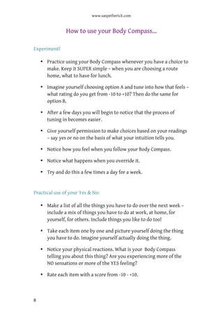 Navigating Life with Your Wise Body Compass - Sas Petherick | PDF