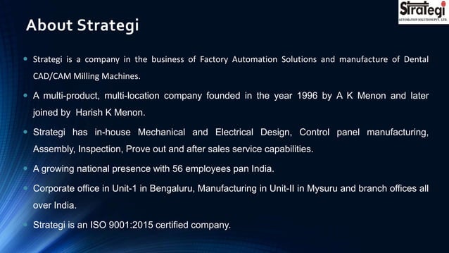 Strategi Automation Company Profile | PPTX | Robotics | Technology ...