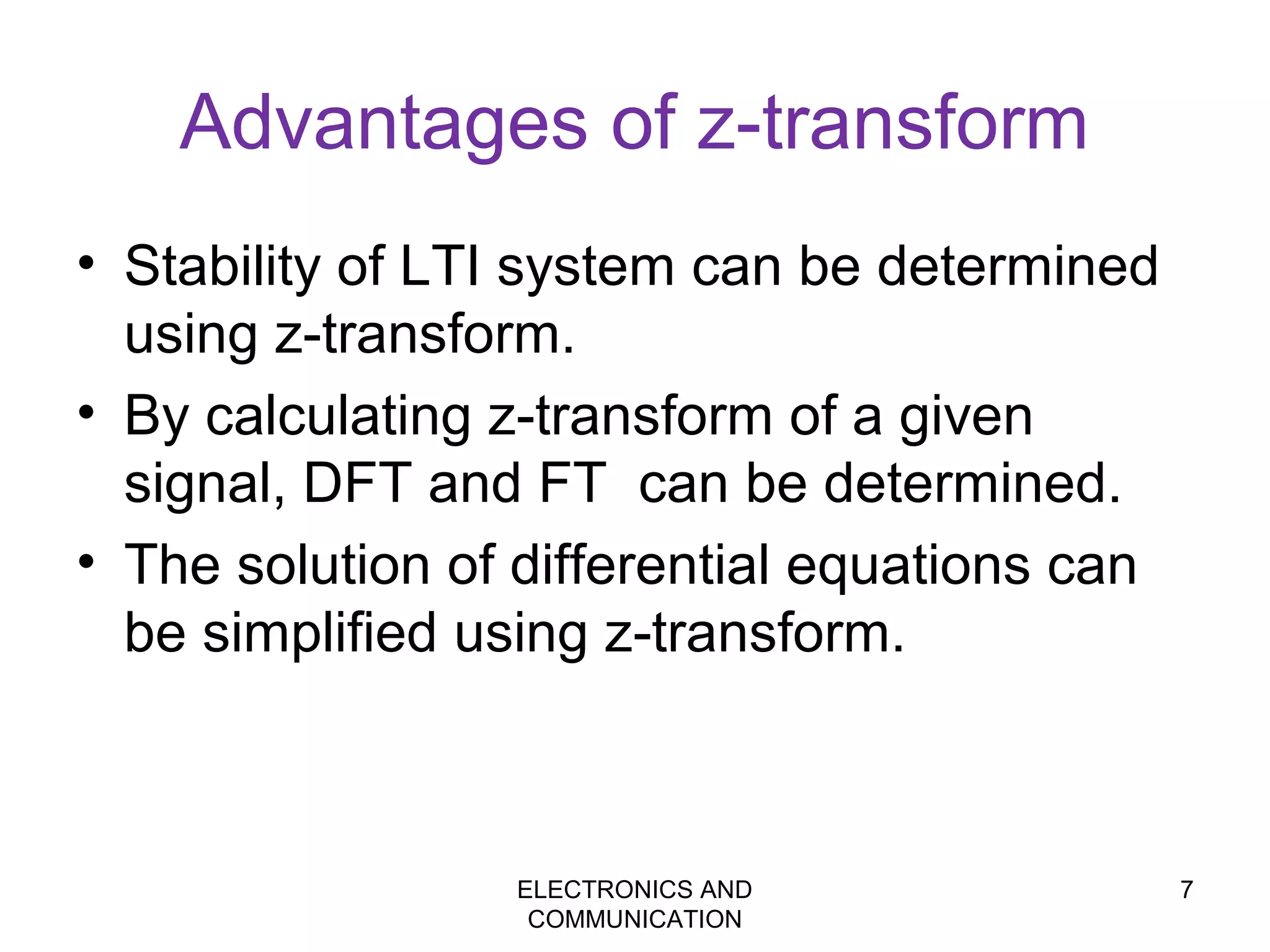 inverse z-transform ppt | PPT