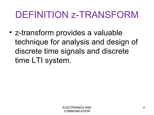 inverse z-transform ppt | PPT | Technology & Computing