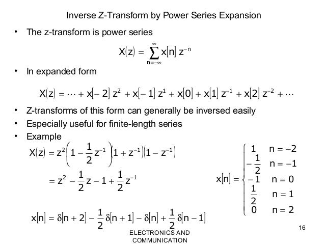 Inverse Z Transform Ppt 