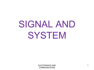 signal & system inverse z-transform | PPT