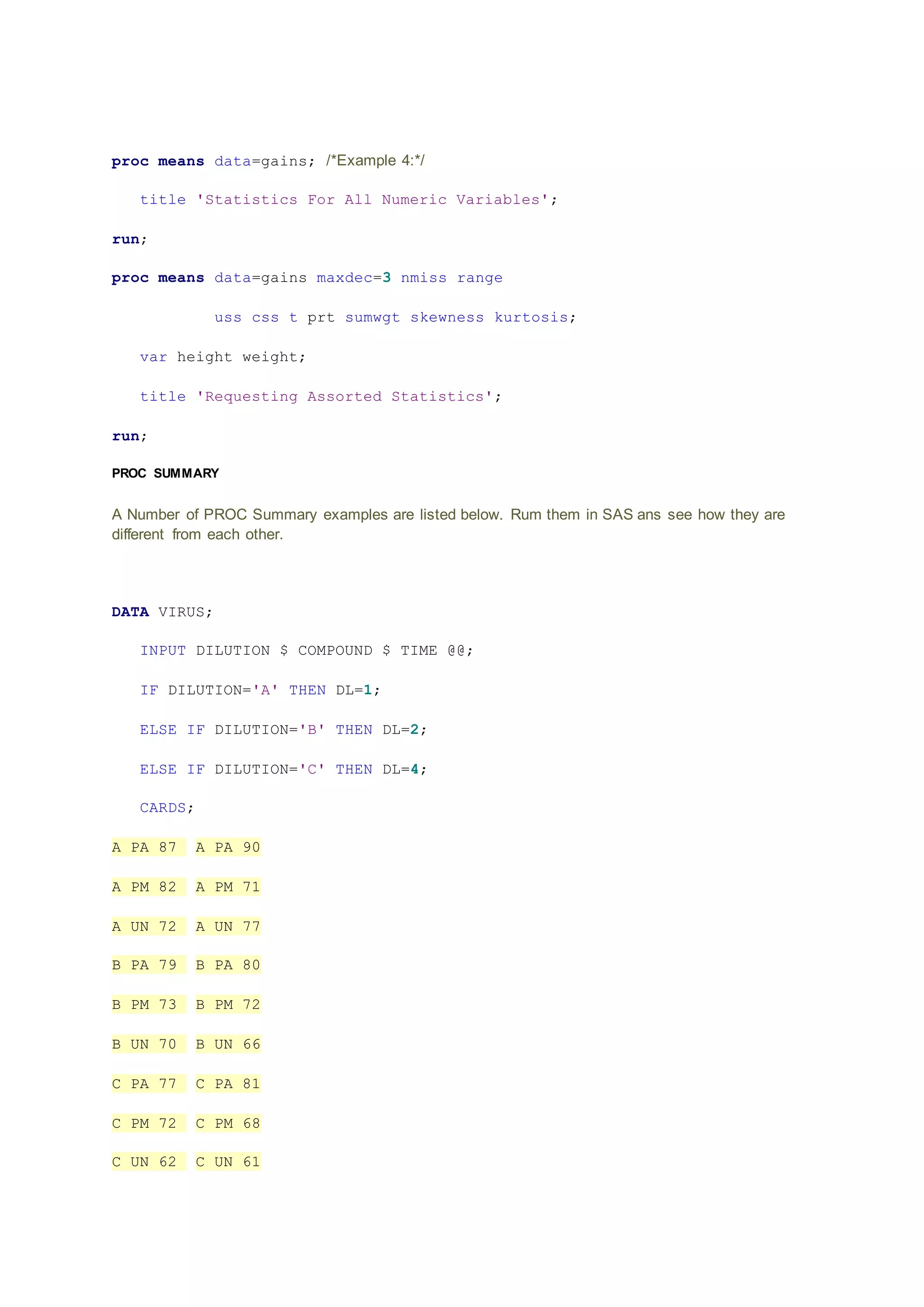 Sas practice programs | PDF