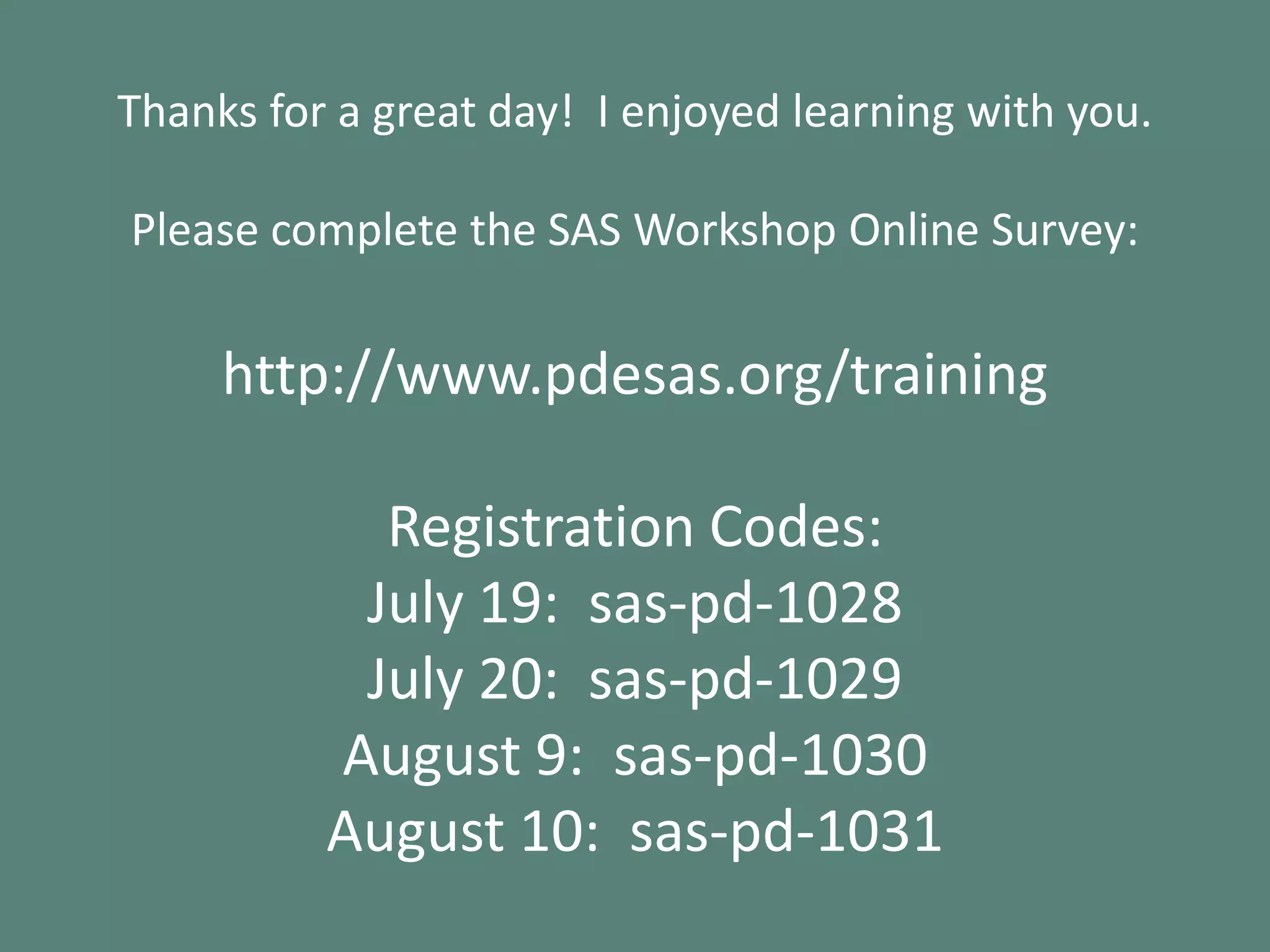 Sas presentation | PPTX