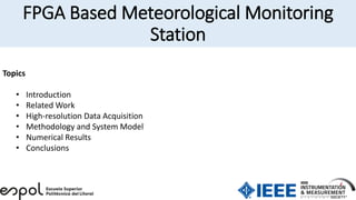 ⭐⭐⭐⭐⭐ #FPGA Based Meteorological Monitoring Station | PDF