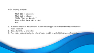 SAS macro processing vs with out macro processing | PPTX