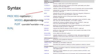 Sas reg simple | PPTX