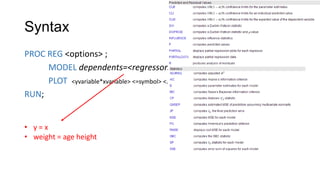 Sas reg simple | PPTX