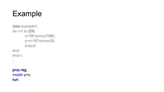 Sas reg simple | PPTX