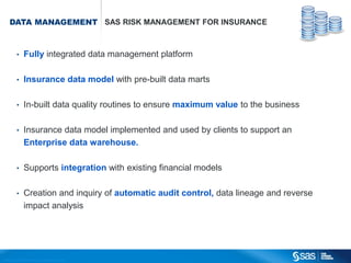 SAS Risk Management for Insurance | PDF