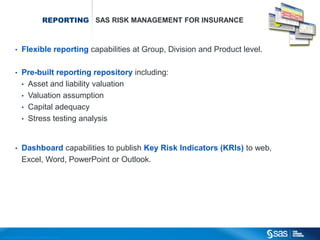 SAS Risk Management for Insurance | PDF