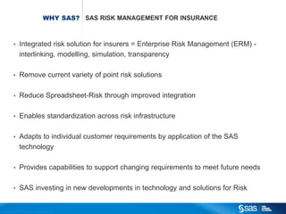 SAS Risk Management for Insurance | PDF