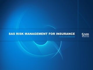 SAS Risk Management for Insurance | PPT