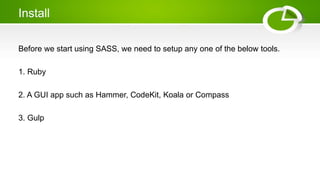 Sass: Introduction | PPT