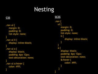 Introduction to sass | PPT