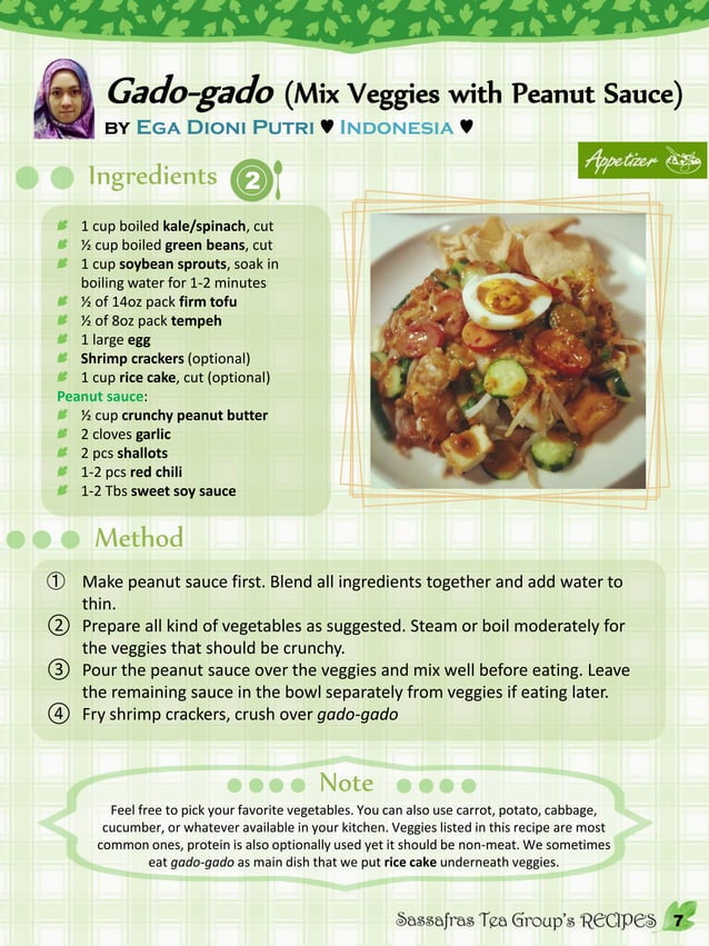 Sassafras Tea Group's Recipes | PDF | Cooking | Food & Drink