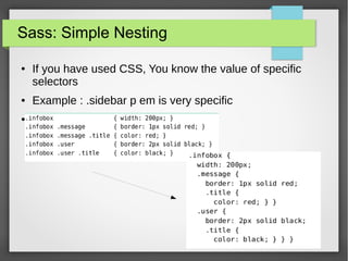 Sass presentation | PPT