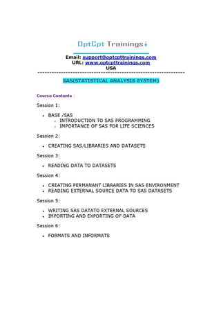 Sas(statistical analysis system) | PDF | Computer Software and Applications | Computing