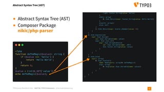 SAST für TYPO3 Extensions | PPT