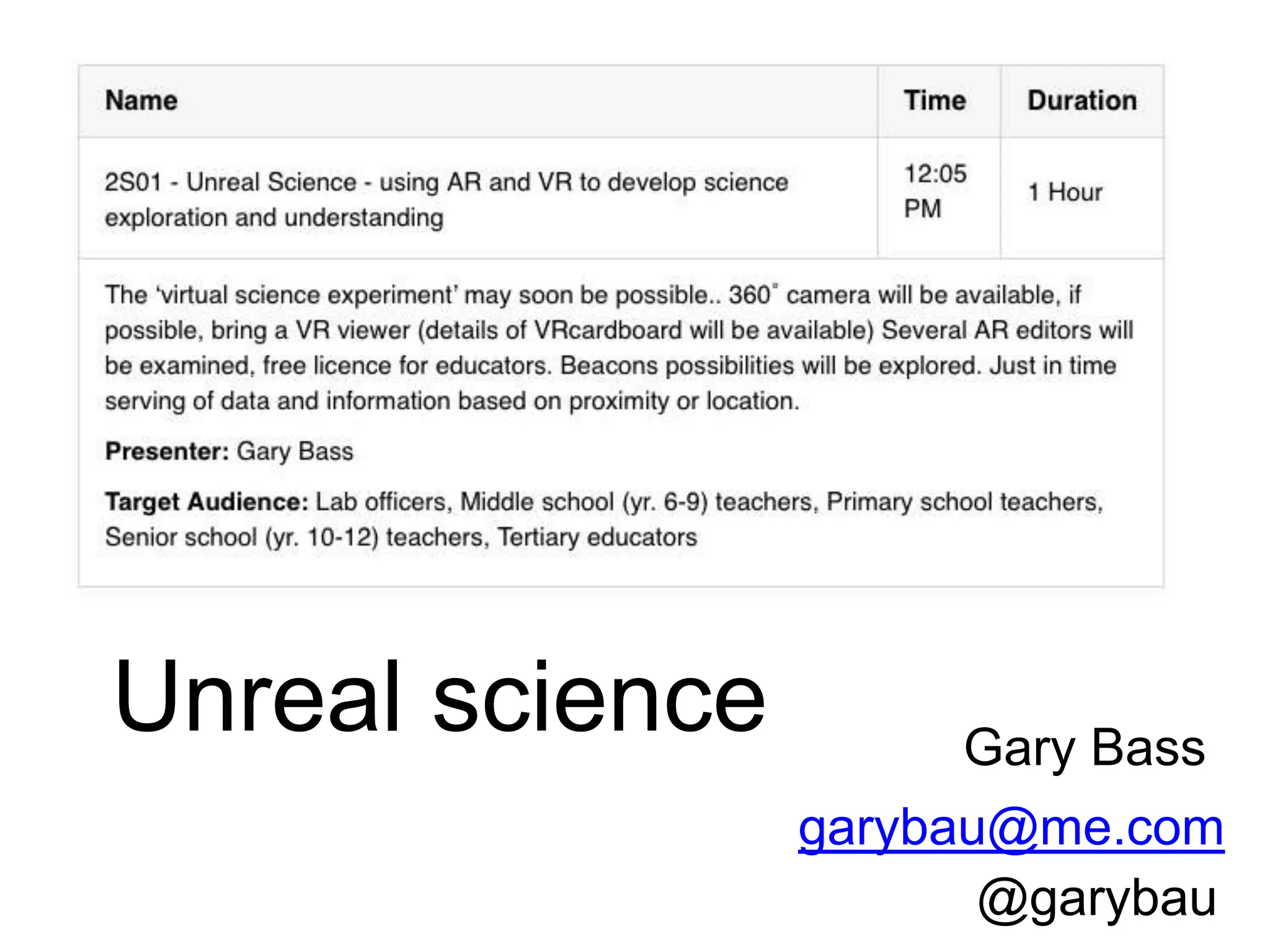 SASTA UNREAL Science - using AR and VR | PPTX