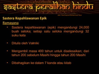 Sastera Peralihan Hindu-Buddha | PPT