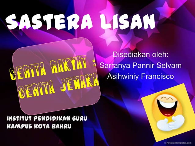 Sastera lisan cerita jenaka | PPTX