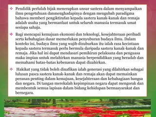 Sastera melayu sebagai pendidikan | PPTX
