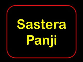 Sastera panji | PPT