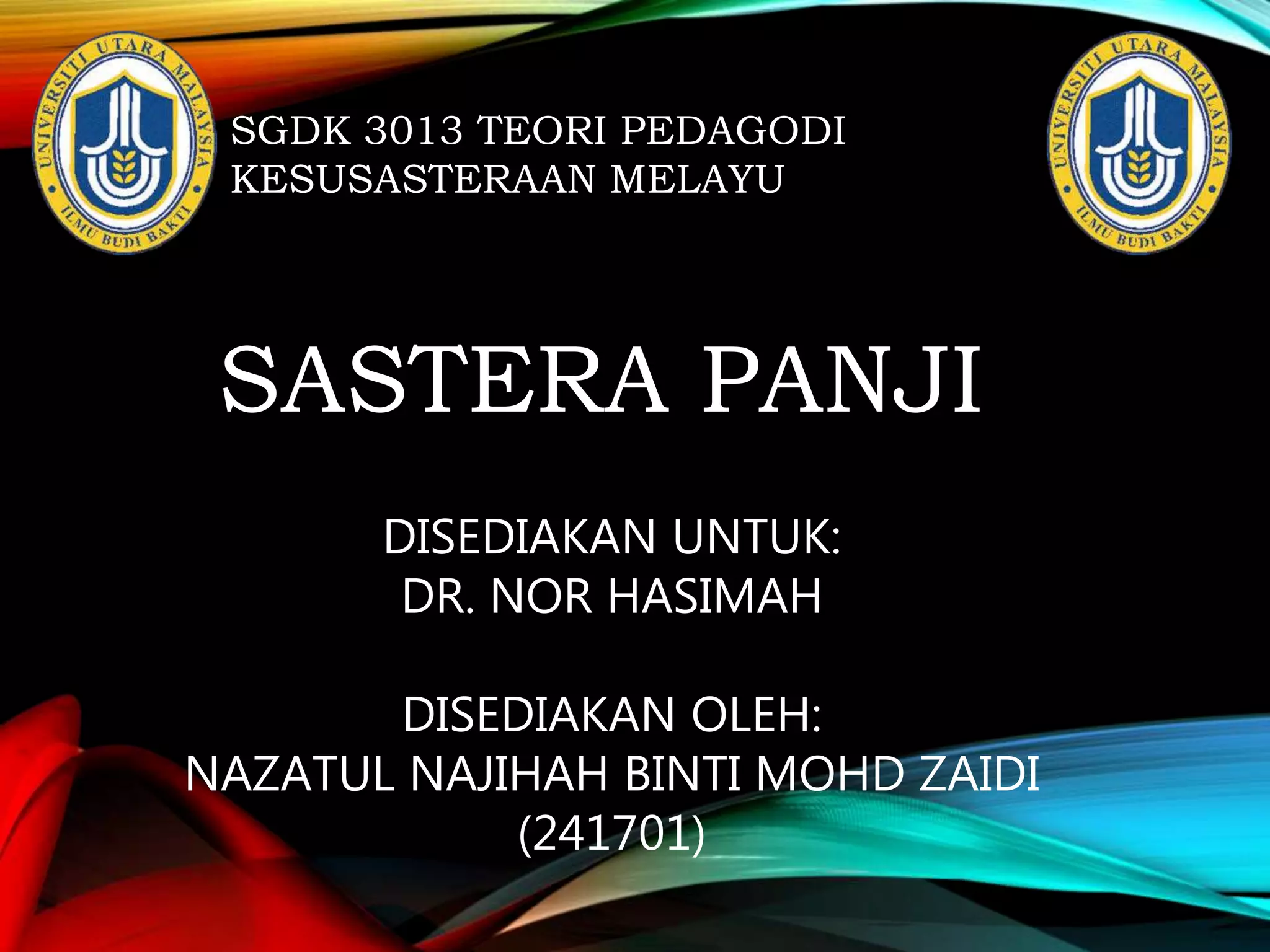 Sastera Panji | PPTX