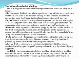 mixology session | PPTX