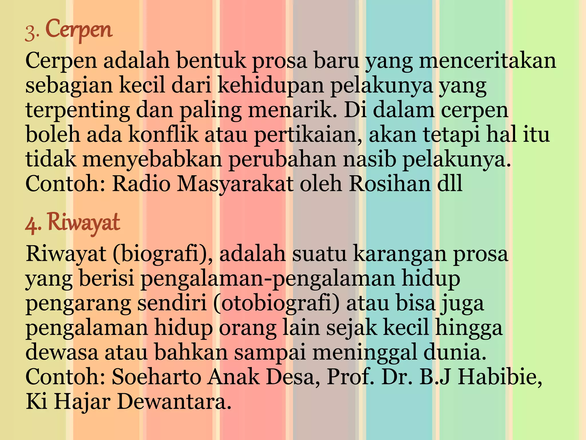 Prosa dan bentuknya | PPTX