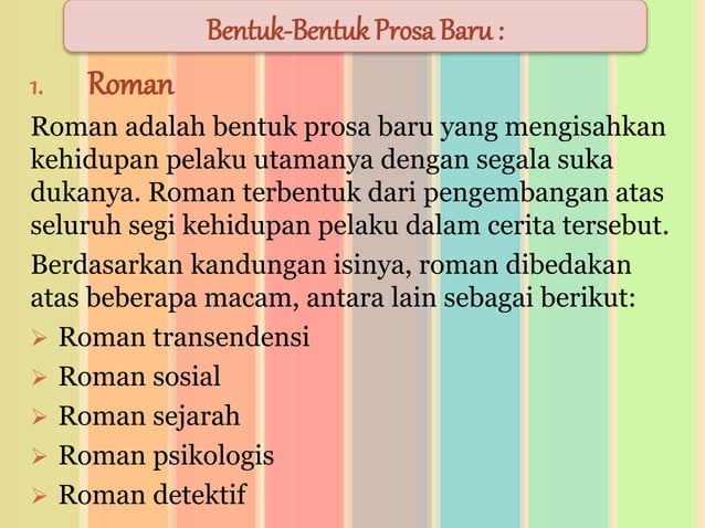 Prosa dan bentuknya | PPTX