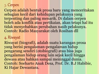 Prosa dan bentuknya | PPTX