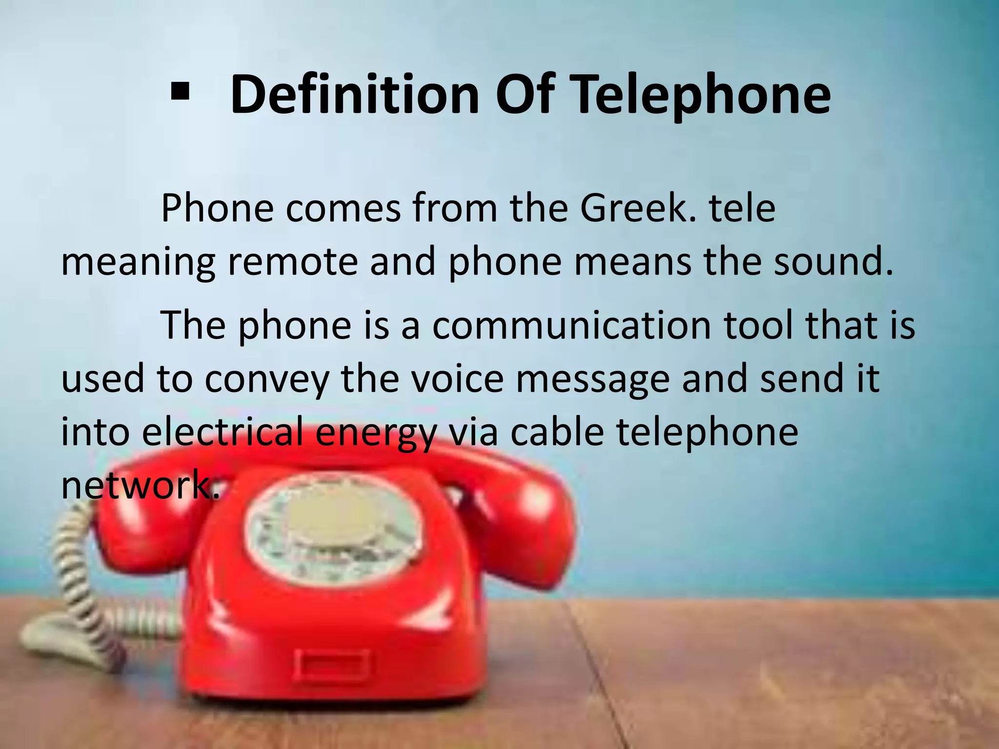Telephone | PPTX