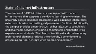 Exploring the SASTRA University Thanjavur.pdf