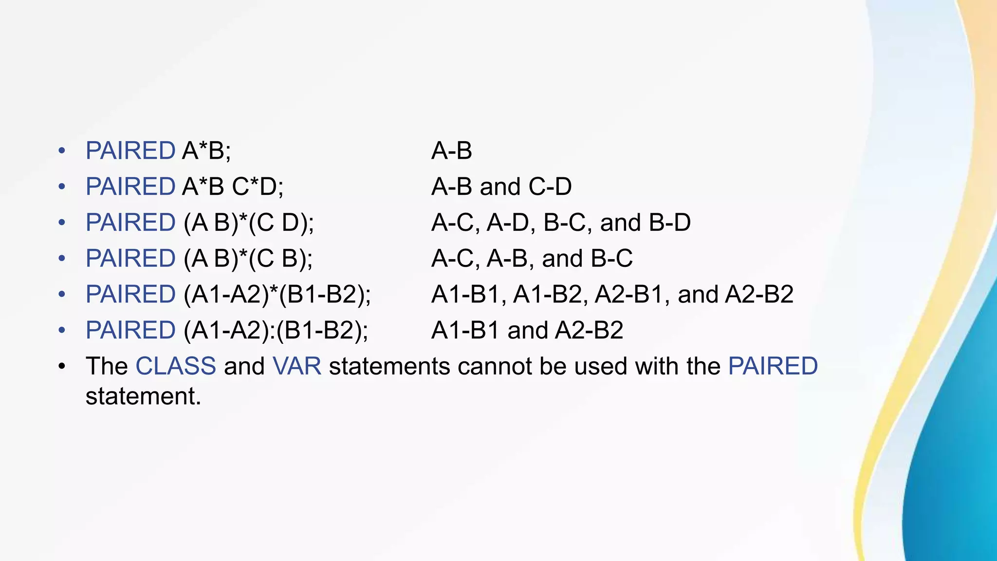 Sas Ttest Procedurepptx Programming Languages Computing 5727