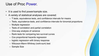 SAS Ttest Procedure.pptx | Programming Languages | Computing