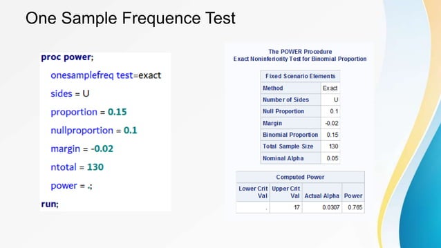 SAS Ttest Procedure.pptx | Programming Languages | Computing