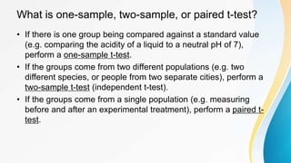 SAS Ttest Procedure.pptx | Programming Languages | Computing
