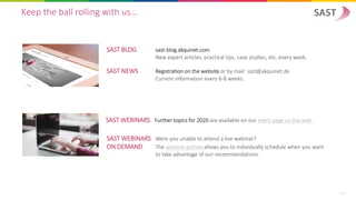 Cyber attacks on your SAP S/4HANA systems? So you can stay relaxed. [Webinar] | PPT