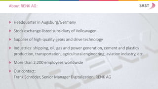 SAP Authoziations: RENK AG tests out SAST's new self-adjusting SAP ...