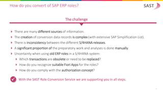 Tips for the secure conversion of your SAP ERP roles to S/4HANA ...