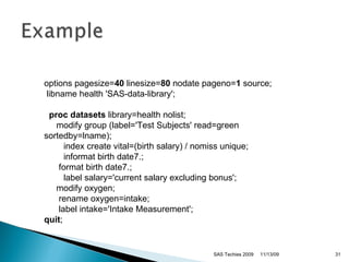 Utility Procedures in SAS | PPT